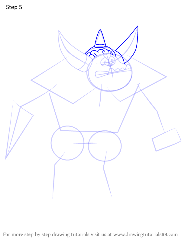 How to Draw Big Bull Demon from OK K.O.! Let's Be Heroes (OK K.O.! Let ...