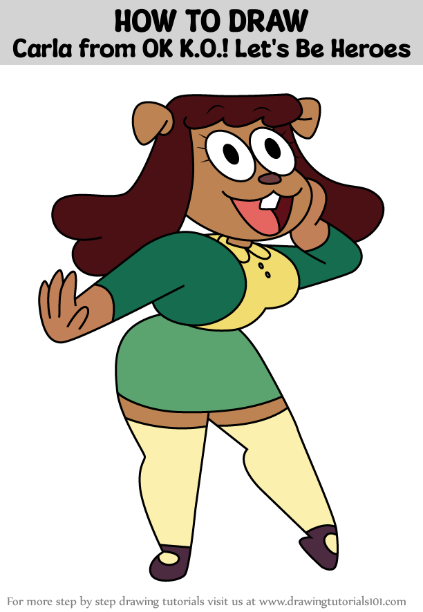 How to Draw Carla from OK K.O.! Let's Be Heroes (OK K.O.! Let's Be ...