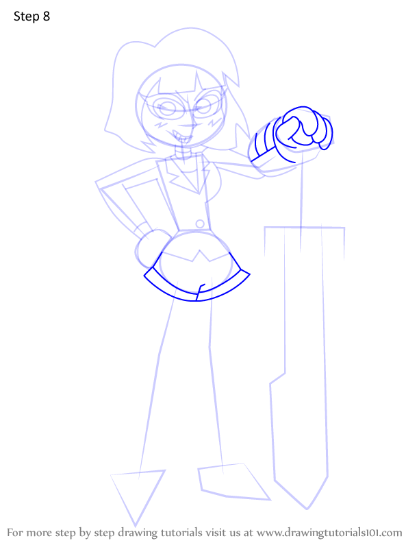 How to Draw Demon Queenie from OK K.O.! Let's Be Heroes (OK K.O.! Let's ...