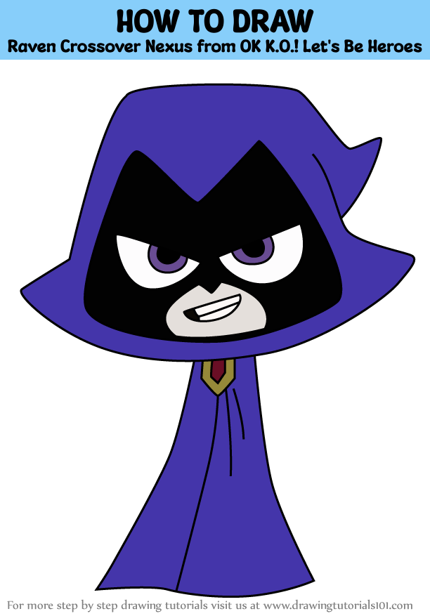 How to Draw Raven Crossover Nexus from OK K.O.! Let's Be Heroes (OK K.O ...