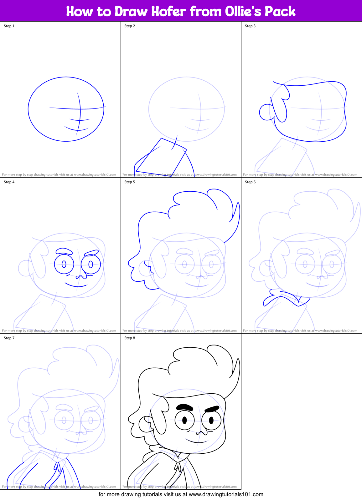 How to Draw Hofer from Ollie's Pack (Ollie's Pack) Step by Step ...