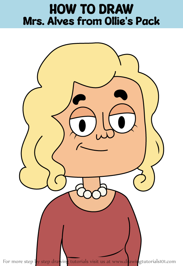 How to Draw Mrs. Alves from Ollie's Pack (Ollie's Pack) Step by Step ...