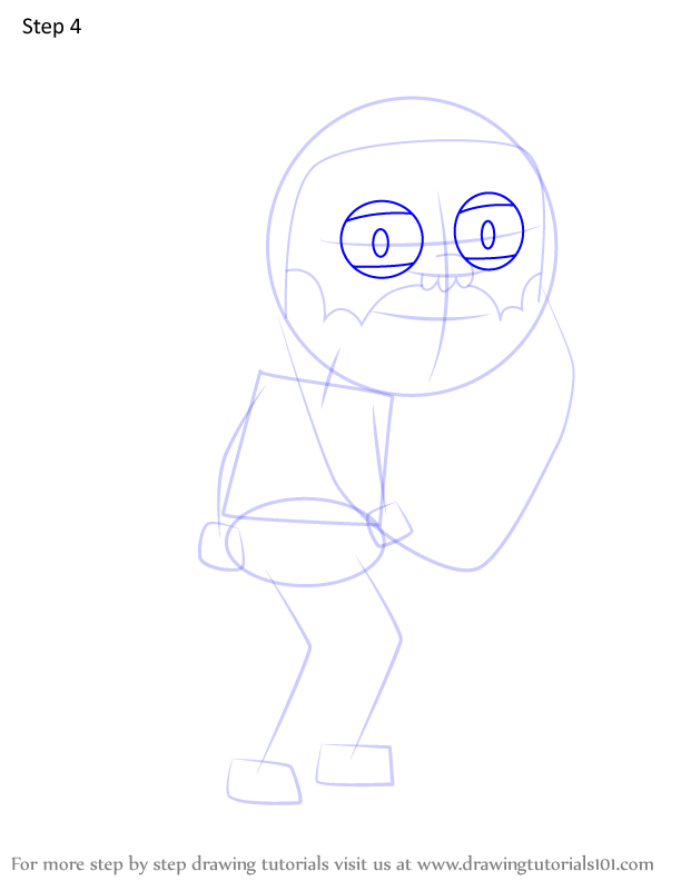 How to Draw Old Man Bernie from Ollie's Pack (Ollie's Pack) Step by ...