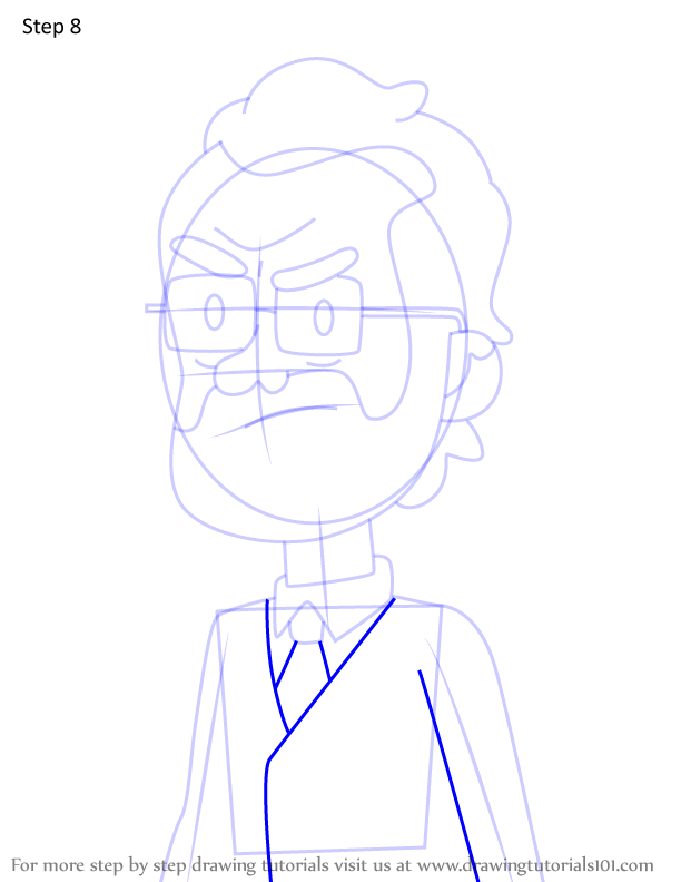 How to Draw Vice Principal Magna from Ollie's Pack (Ollie's Pack) Step ...