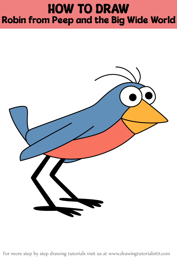 How to Draw Robin from Peep and the Big Wide World (Peep and the Big ...