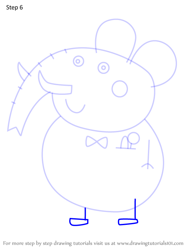 How to Draw Doctor Elephant from Peppa Pig (Peppa Pig) Step by Step ...