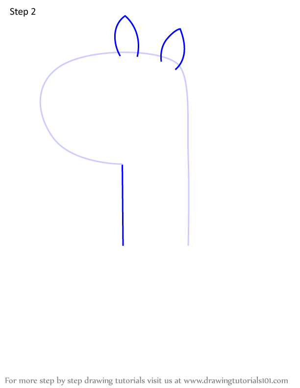 How to Draw Gerald Giraffe from Peppa Pig (Peppa Pig) Step by Step ...