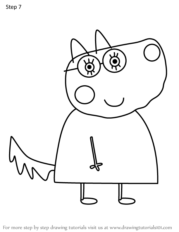 How to Draw Granny Wolf from Peppa Pig (Peppa Pig) Step by Step ...
