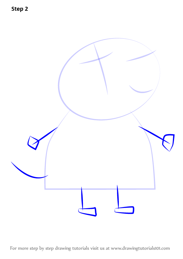 How to Draw Mrs. Zebra from Peppa Pig (Peppa Pig) Step by Step ...