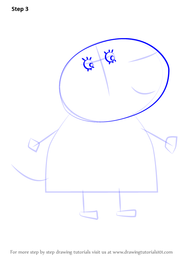 How to Draw Mrs. Zebra from Peppa Pig (Peppa Pig) Step by Step ...