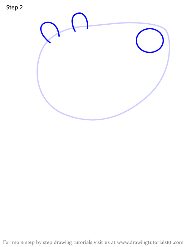 How to Draw Mummy Polar Bear from Peppa Pig (Peppa Pig) Step by Step ...