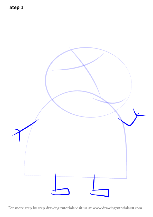 How to Draw Mummy Sheep from Peppa Pig (Peppa Pig) Step by Step ...