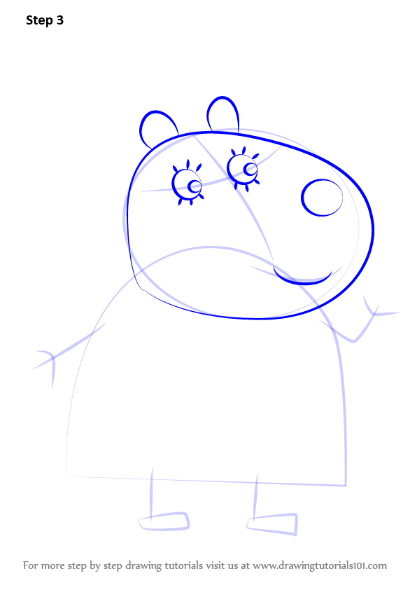 How to Draw Mummy Sheep from Peppa Pig (Peppa Pig) Step by Step ...