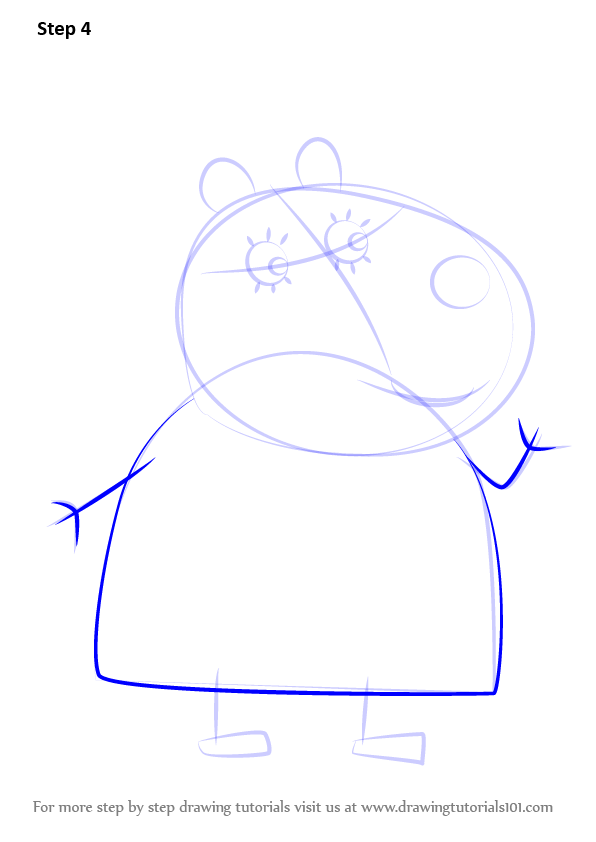 How to Draw Mummy Sheep from Peppa Pig (Peppa Pig) Step by Step ...