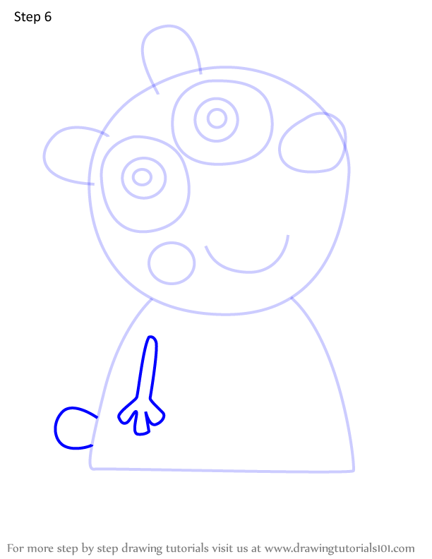 How to Draw Peggi Panda from Peppa Pig (Peppa Pig) Step by Step ...