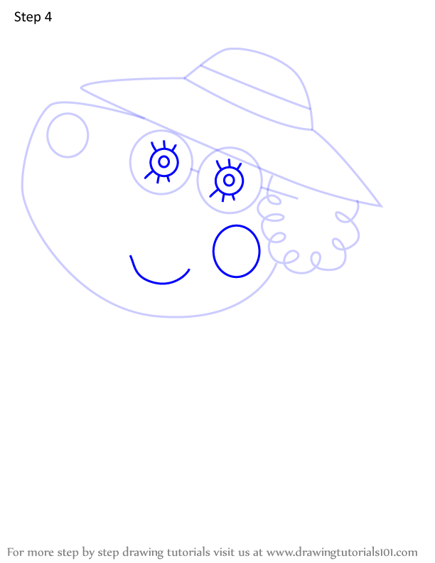 How to Draw Perla Poodle from Peppa Pig (Peppa Pig) Step by Step ...
