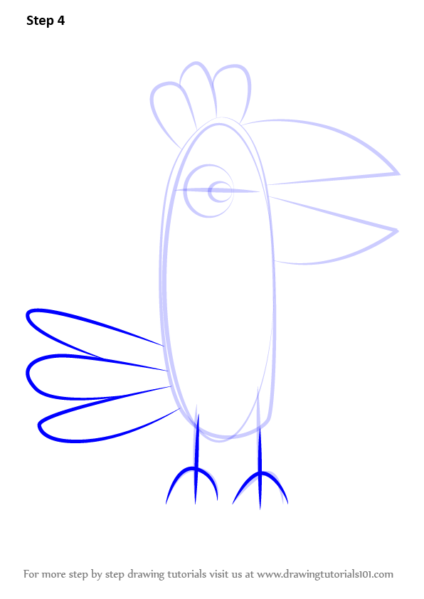 How to Draw Polly Parrot from Peppa Pig (Peppa Pig) Step by Step ...