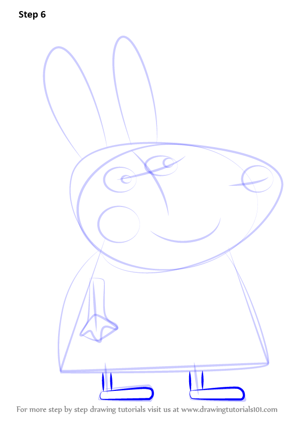How to Draw Rachael Rabbit from Peppa Pig (Peppa Pig) Step by Step ...