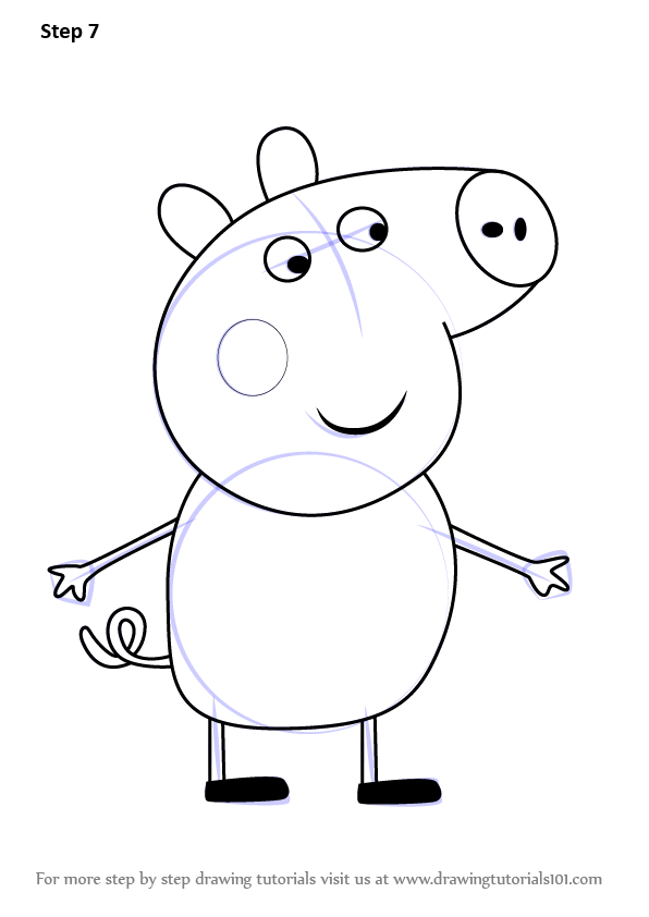 How to Draw Tobias Pig from Peppa Pig (Peppa Pig) Step by Step ...