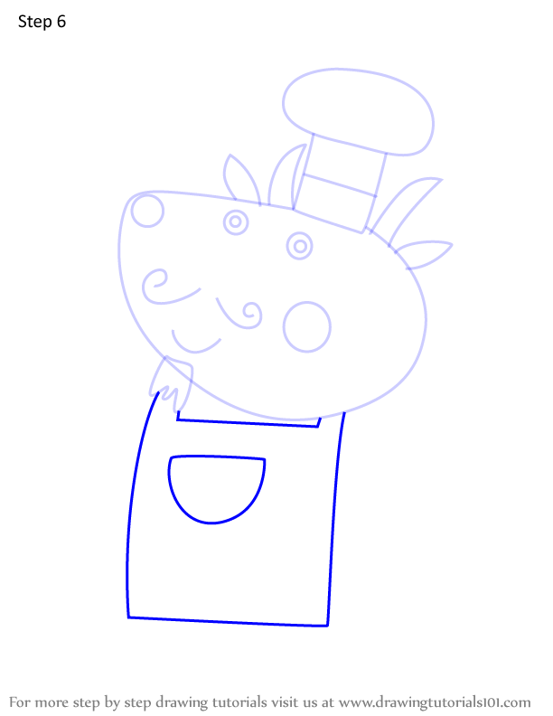 How to Draw Uncle Goat from Peppa Pig (Peppa Pig) Step by Step ...