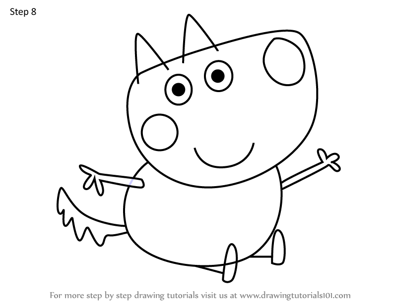 How to Draw Wyatt Wolf from Peppa Pig (Peppa Pig) Step by Step ...
