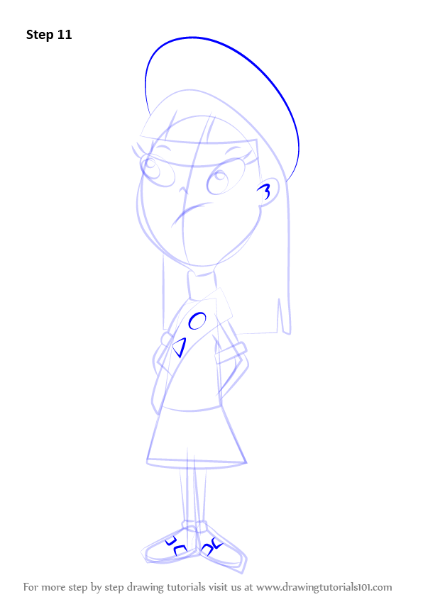How to Draw Ginger Hirano from Phineas and Ferb (Phineas and Ferb) Step ...