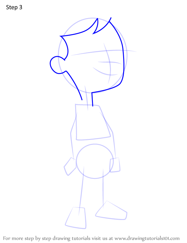 How to Draw Russell from Phineas and Ferb (Phineas and Ferb) Step by ...