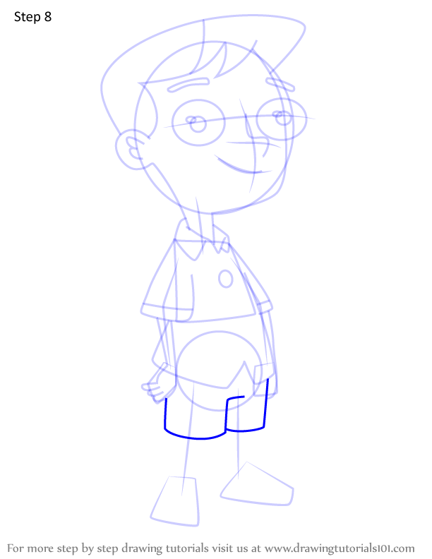 How to Draw Russell from Phineas and Ferb (Phineas and Ferb) Step by ...