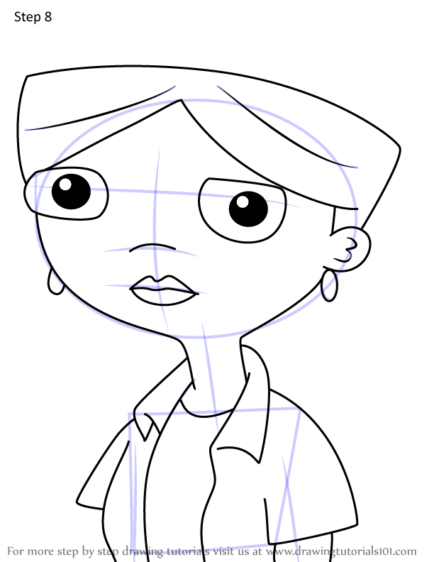 How to Draw Vivian Garcia-Shapiro from Phineas and Ferb (Phineas and ...