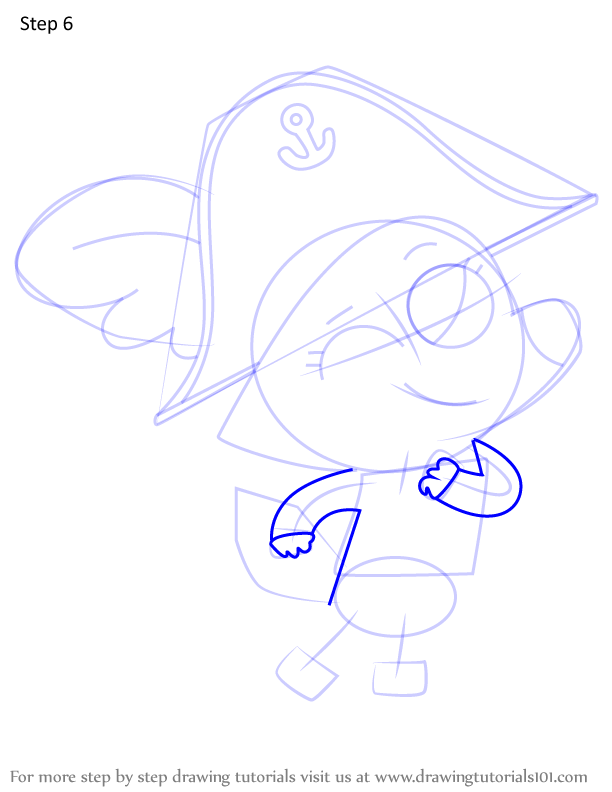 How to Draw Captain Kate from Pikwik Pack (Pikwik Pack) Step by Step ...