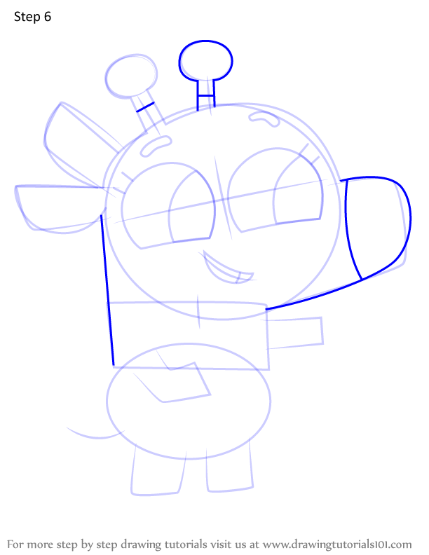 How to Draw JJ Giraffe from Pikwik Pack (Pikwik Pack) Step by Step ...