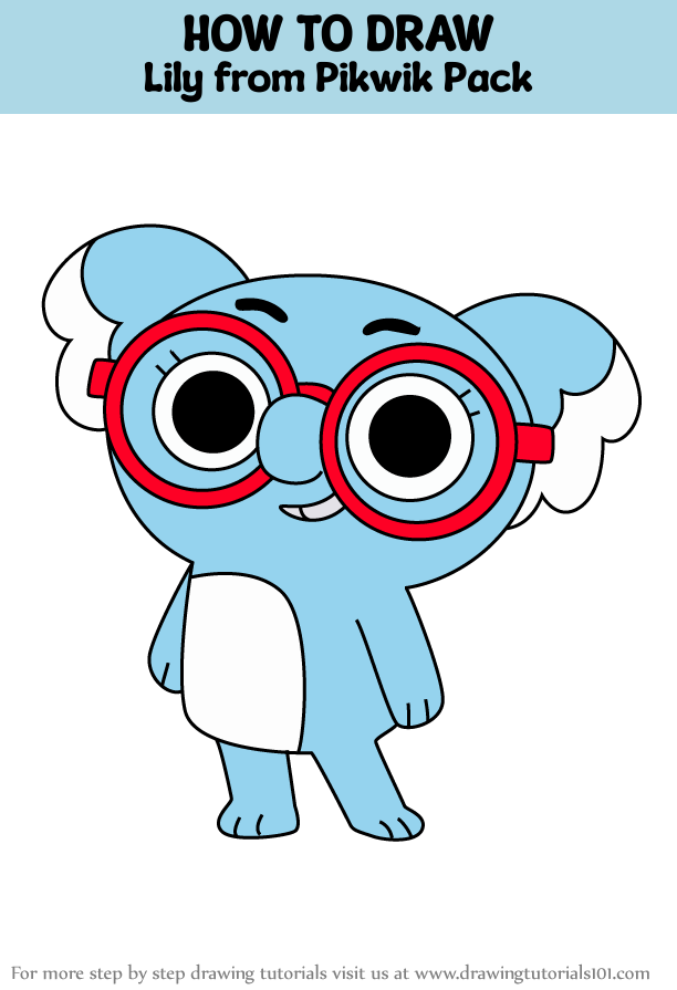 How to Draw Lily from Pikwik Pack (Pikwik Pack) Step by Step ...
