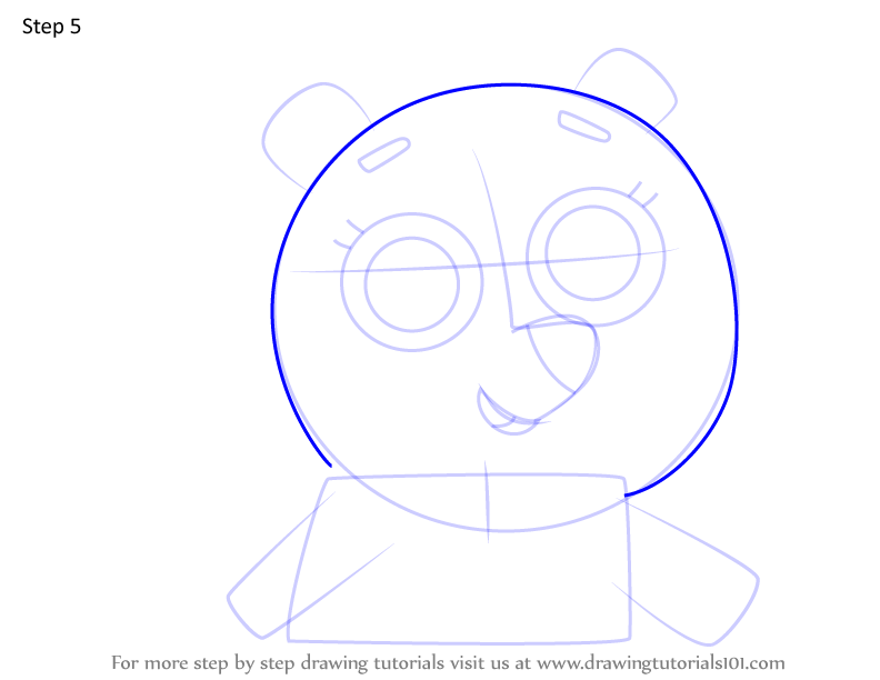 How to Draw Paulina Panda from Pikwik Pack (Pikwik Pack) Step by Step ...
