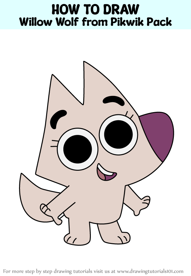 How to Draw Willow Wolf from Pikwik Pack (Pikwik Pack) Step by Step ...