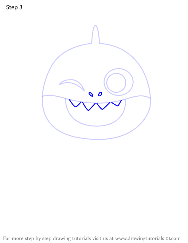 How to Draw Baby Shark from Pinkfong (Pinkfong) Step by Step ...