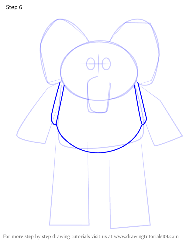 How to Draw Elly from Pocoyo (Pocoyo) Step by Step ...