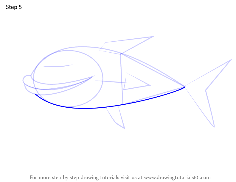 How to Draw Fish from Pocoyo (Pocoyo) Step by Step ...