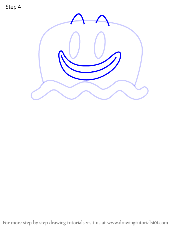 How to Draw Jellyfish from Pocoyo (Pocoyo) Step by Step ...