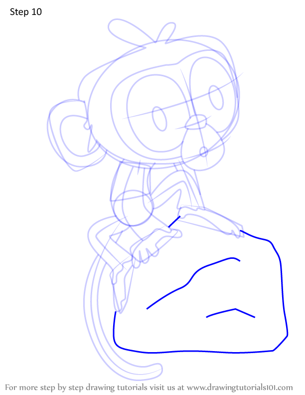 How to Draw Monkey from Pocoyo (Pocoyo) Step by Step ...
