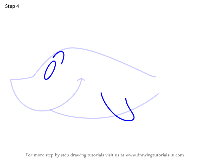 How to Draw Shark from Pocoyo (Pocoyo) Step by Step ...