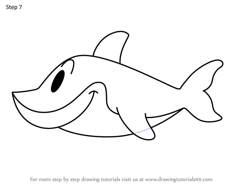 How to Draw Shark from Pocoyo (Pocoyo) Step by Step ...