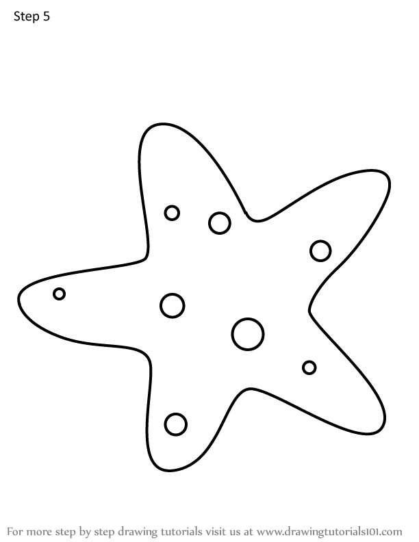 How to Draw Starfish from Pocoyo (Pocoyo) Step by Step ...