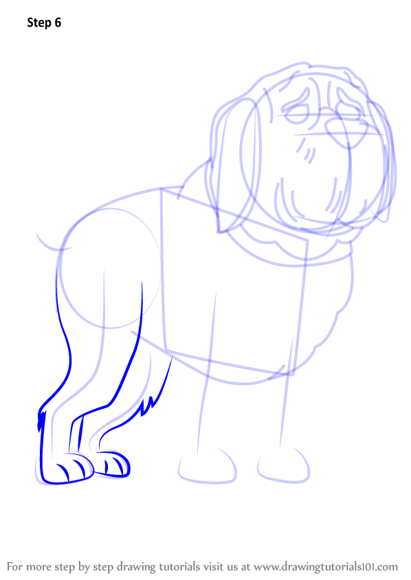 How to Draw Champ from Pound Puppies (Pound Puppies) Step by Step ...