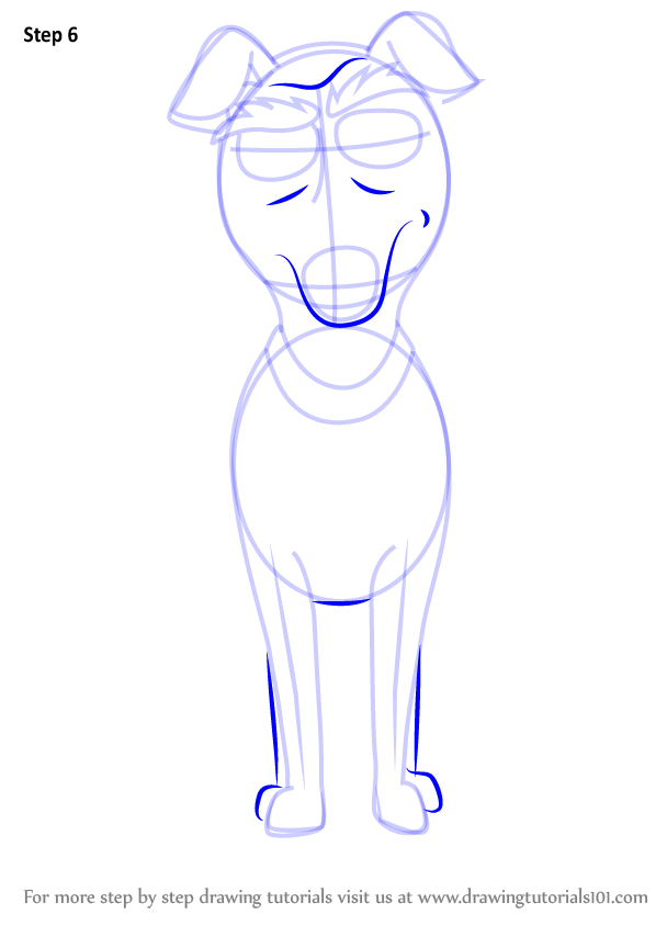 How to Draw Dash Whippet from Pound Puppies (Pound Puppies) Step by ...