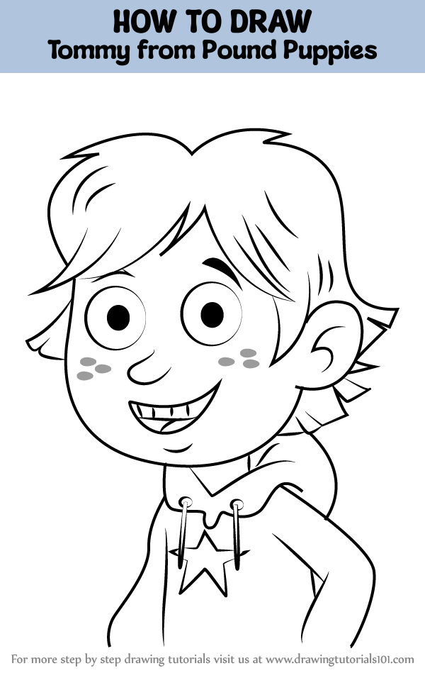 How to Draw Tommy from Pound Puppies (Pound Puppies) Step by Step ...