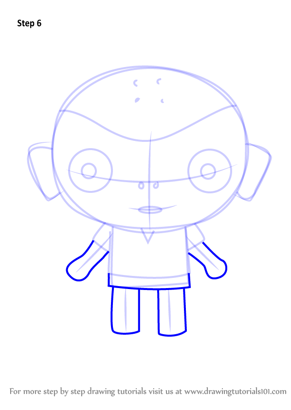 How to Draw Dada from Pucca (Pucca) Step by Step | DrawingTutorials101.com