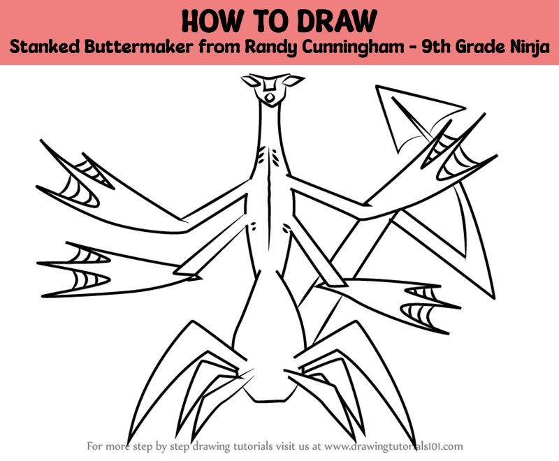 How to Draw Stanked Buttermaker from Randy Cunningham - 9th Grade Ninja ...