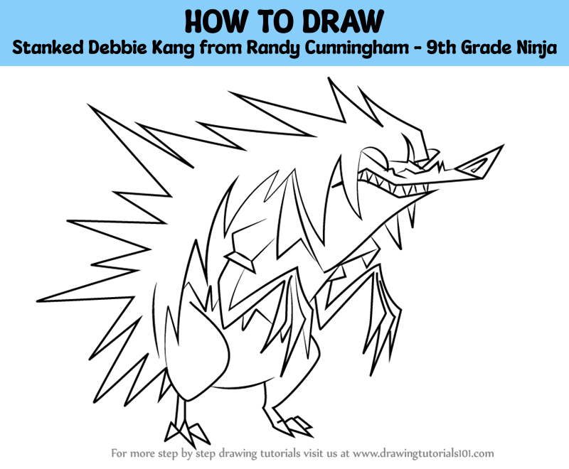 How to Draw Stanked Debbie Kang from Randy Cunningham - 9th Grade Ninja ...