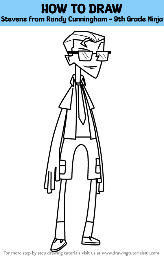 How to Draw Stevens from Randy Cunningham - 9th Grade Ninja (Randy ...