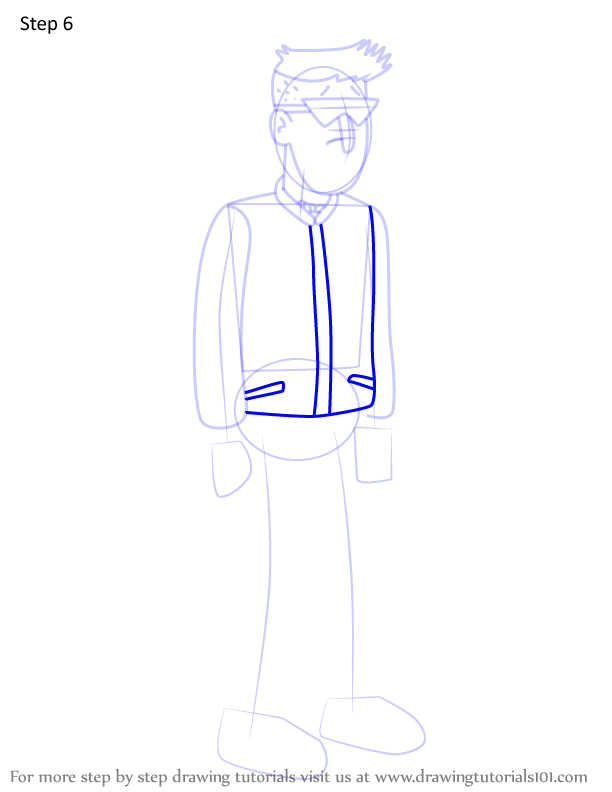 How to Draw Aiden Jablonski from Regular Show (Regular Show) Step by ...
